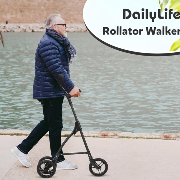 DAILYLIFE | Other | Dailylife Foldable Rollator Walker Steerable Cane ...